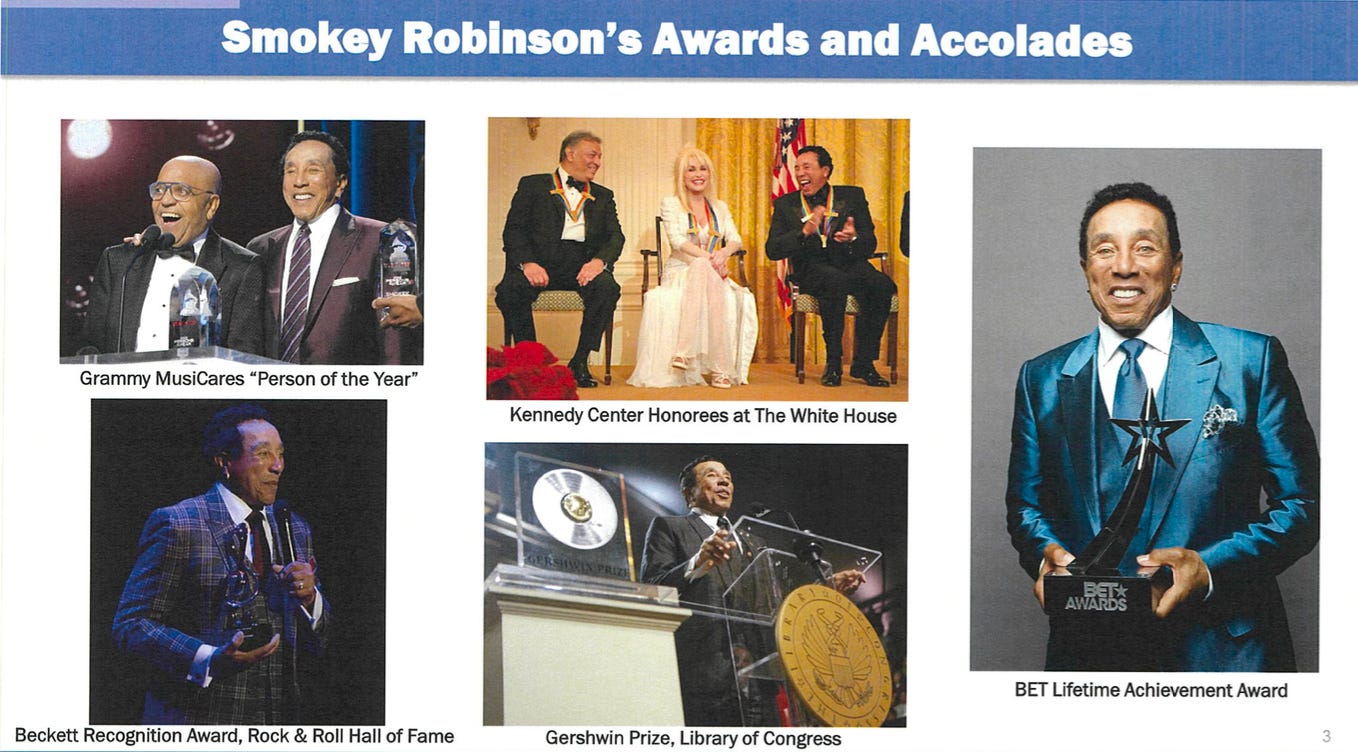 Smokey Robinson testifies in civil trial with Eric Podwall