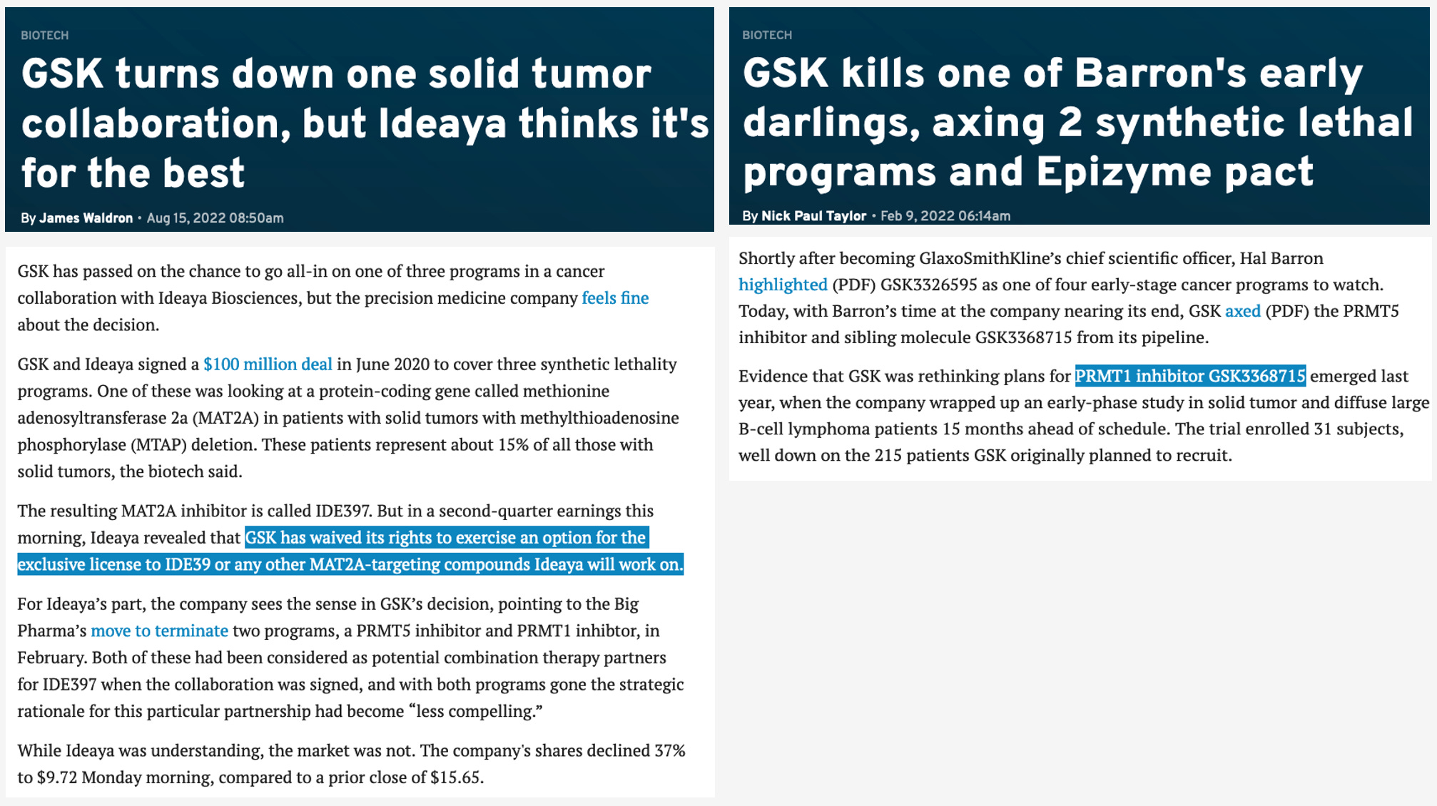 IDE397 (MAT2A inhibitor) - Molecular Sherlock