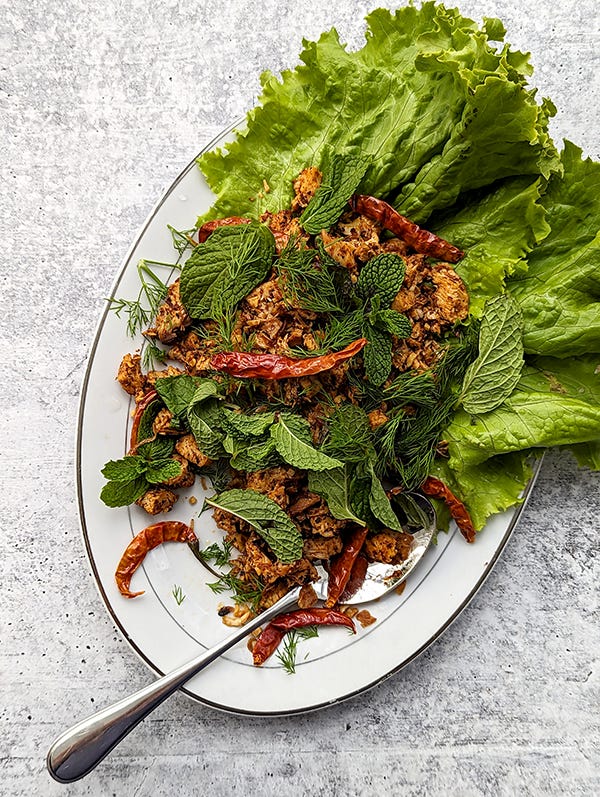 Northern Thai Lap Kai - by Leela Punyaratabandhu