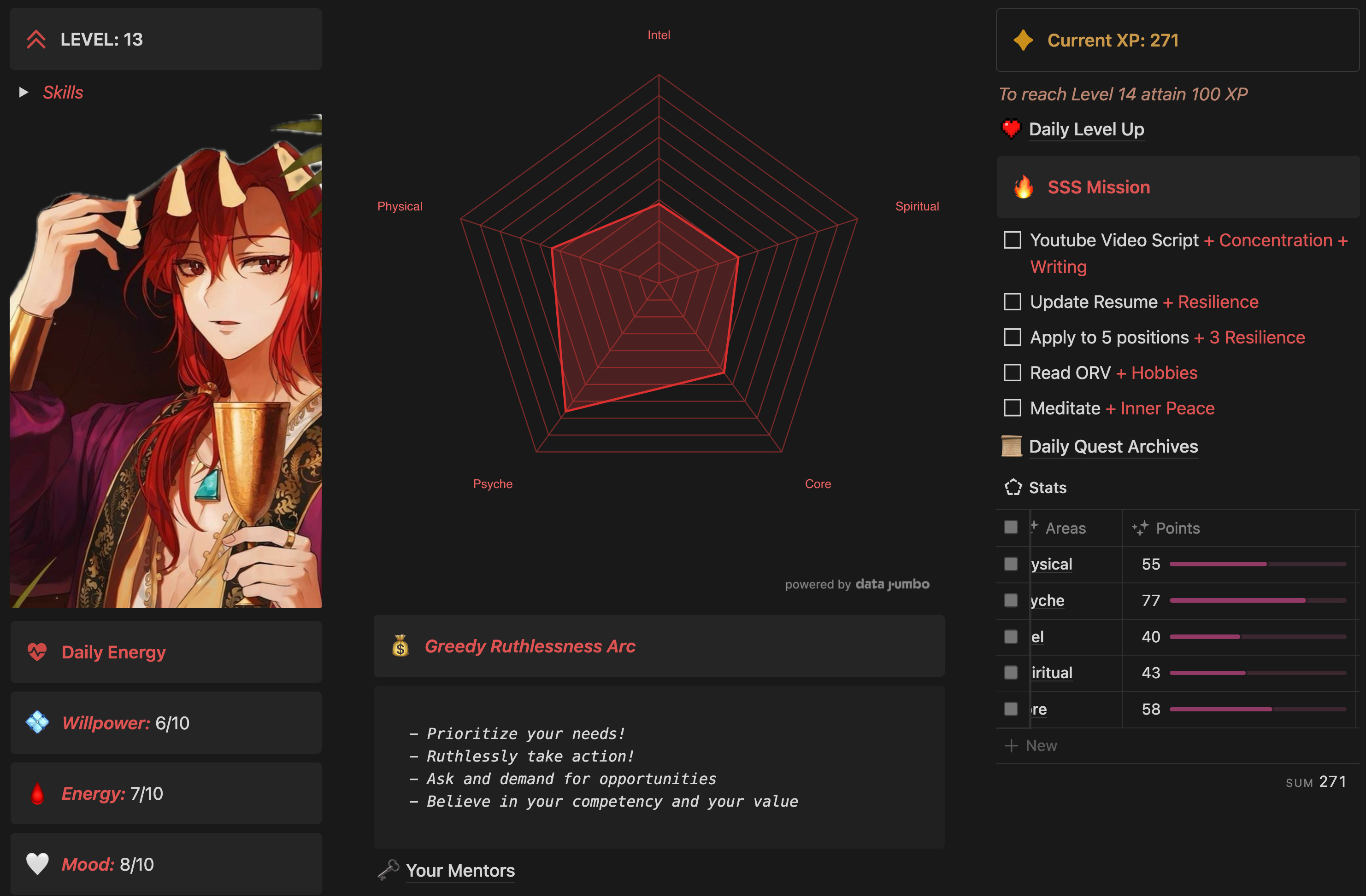 How to gamify your life using notion - by Ashlynn
