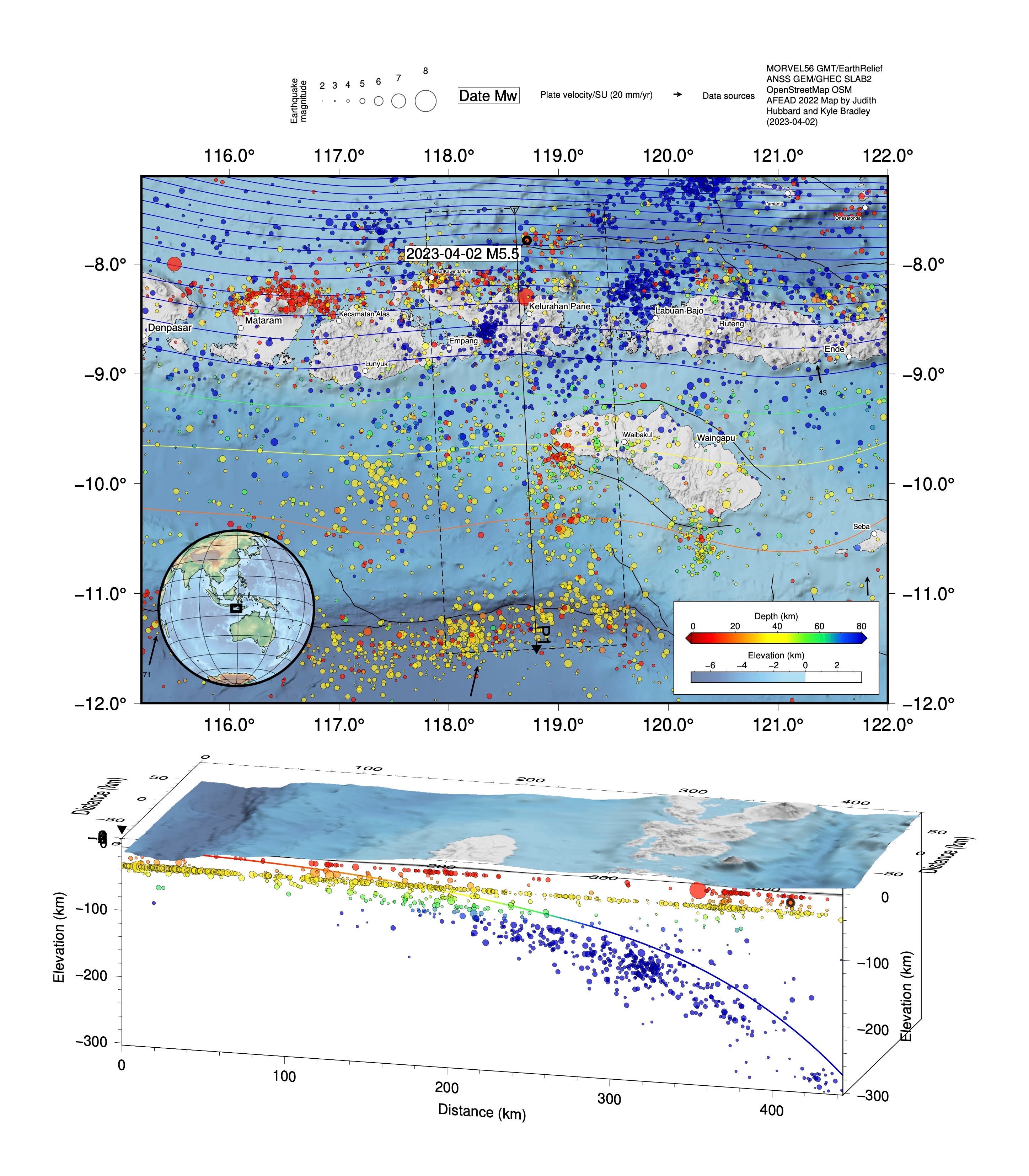 M5 5 Earthquake In The Flores Sea Indonesia Occurred In Active