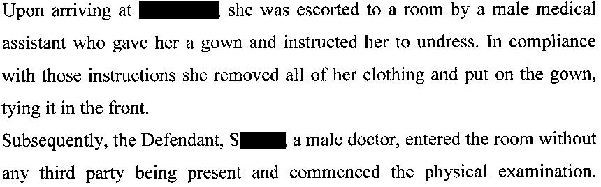 Doctor Sexually Assaults Patients - by Med Mal Reviewer