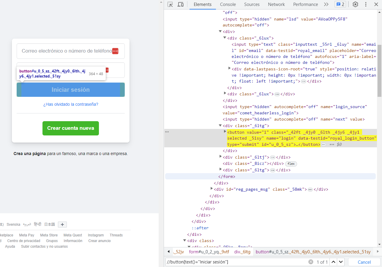 Xpath: Encuentra cualquier elemento en una página web
