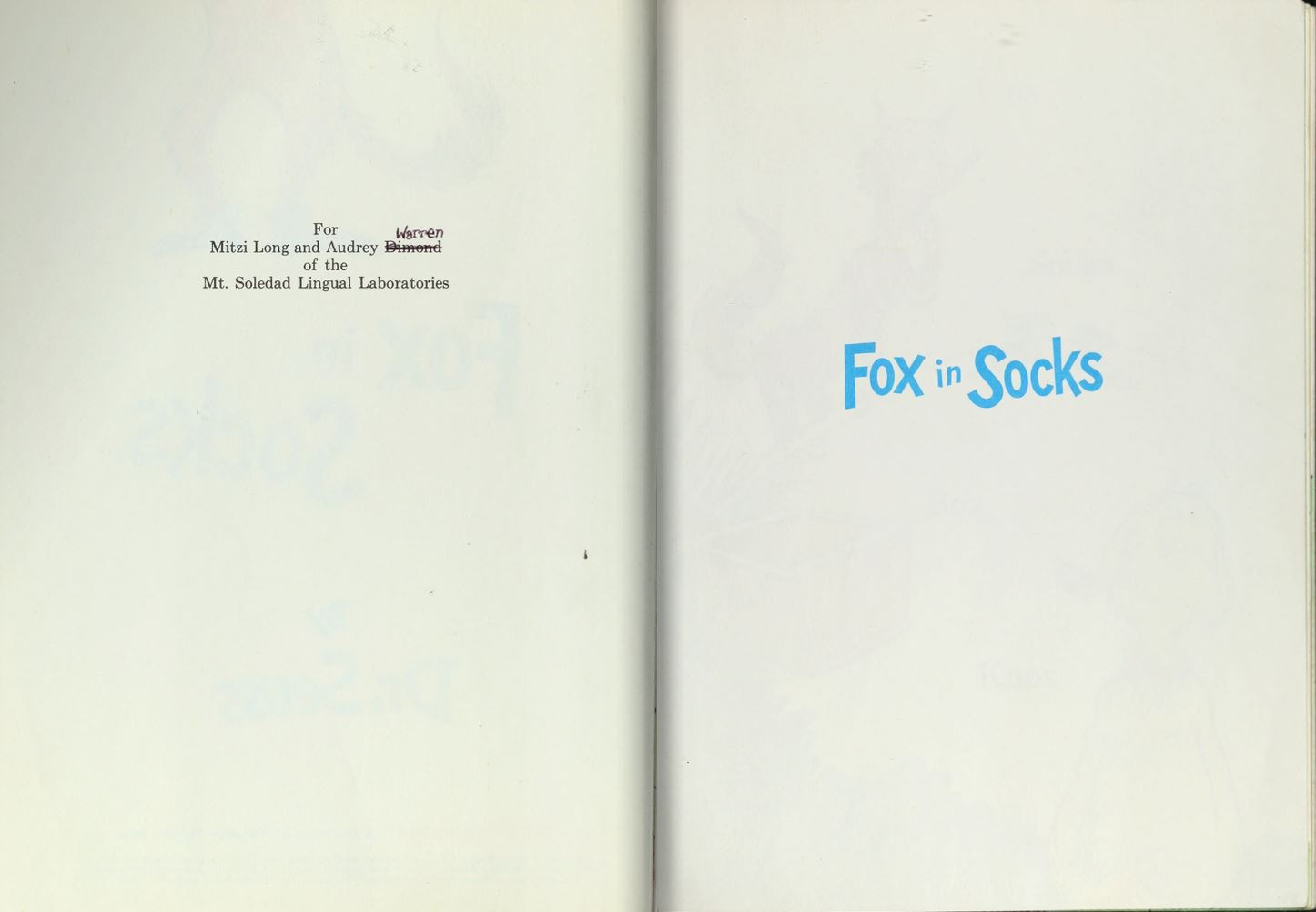 Dr. Seuss - Fox In Socks - Analysis - Sapioplex’s Substack