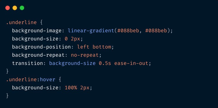 Text Underline Animation Explained By Shruti Balasa