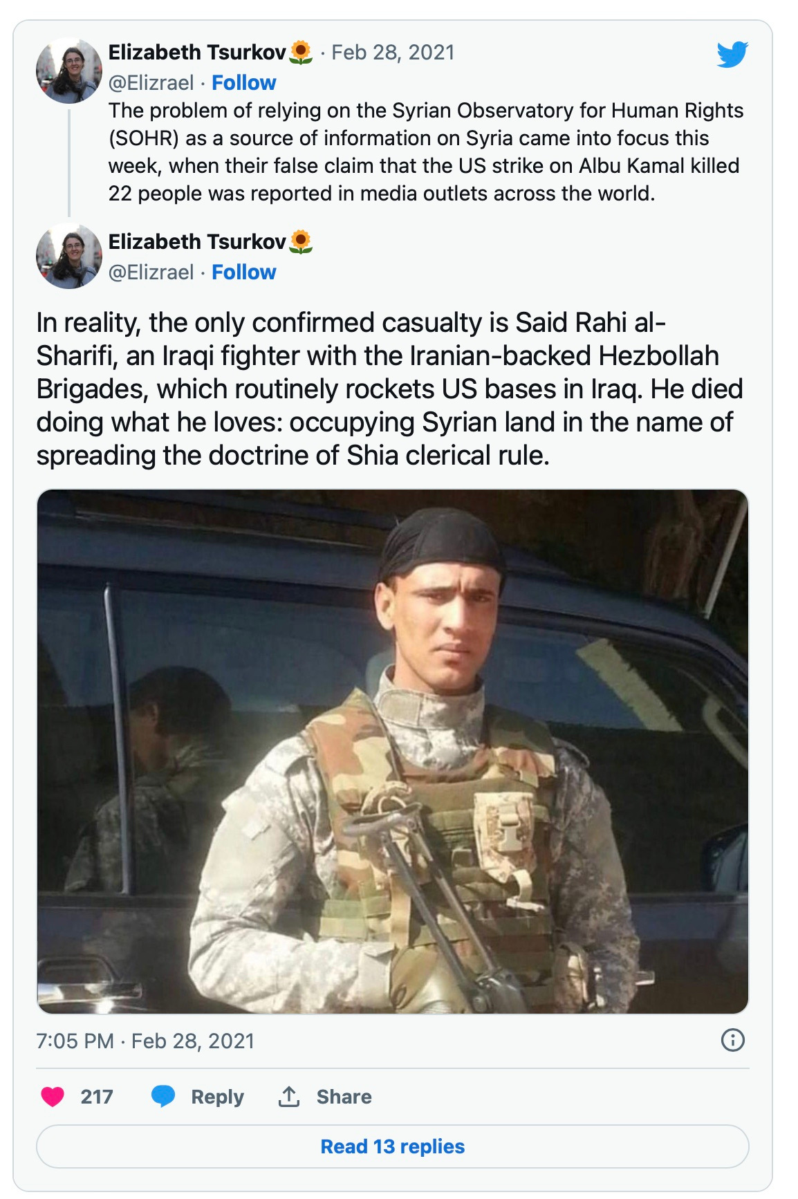 What we know about Elizabeth Tsurkov - by Asa Winstanley