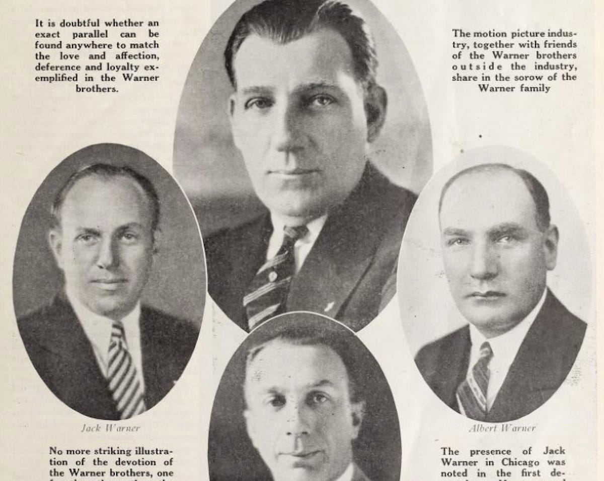 Rise and Fall of the Brothers Warner - by Sonny Bunch