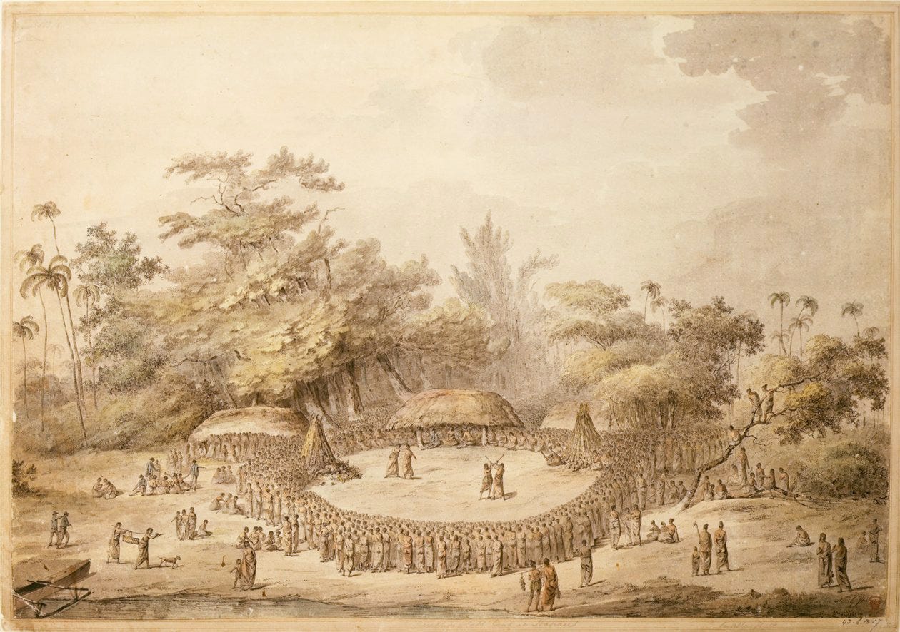 John Webber: Polynesian Dance, Ceremony and Human Sacrifice