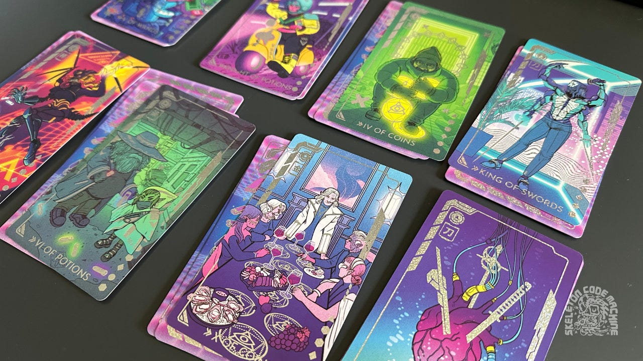 Tarot Cards & Tangled Blessings - Skeleton Code Machine