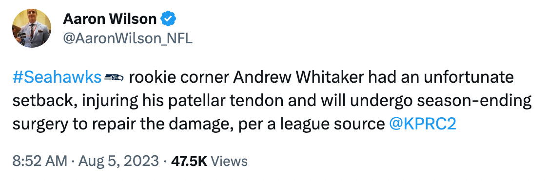 Who Seahawks could target when filling open roster spot this week