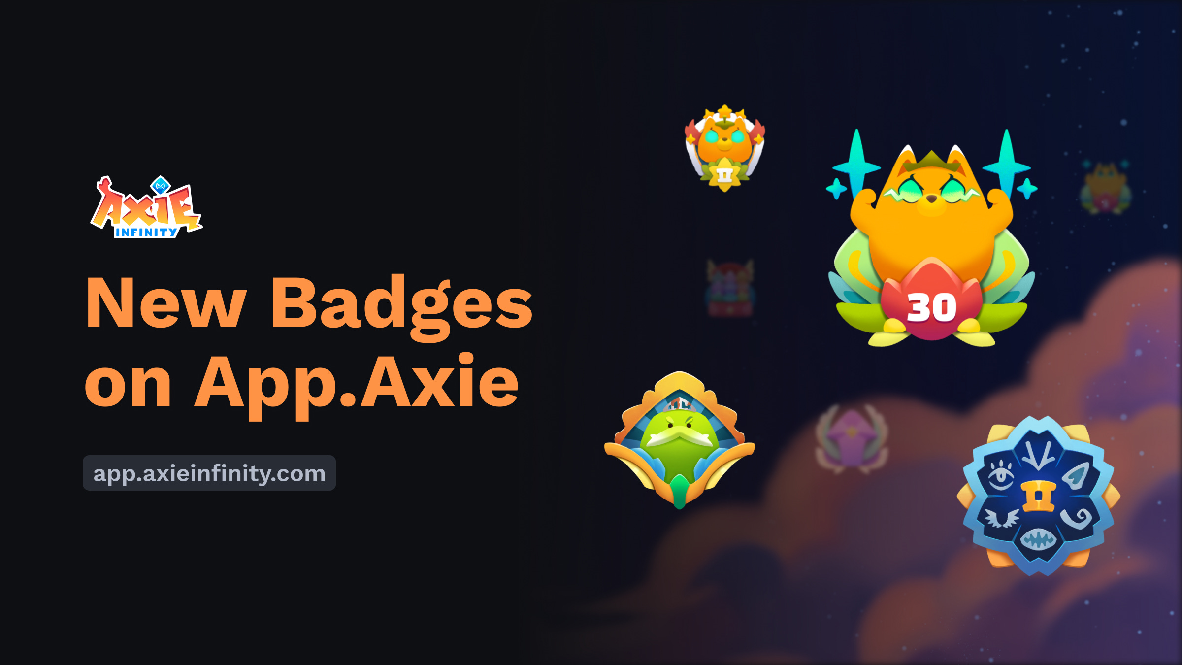 New Badges LIVE on App.Axie - The Lunacian