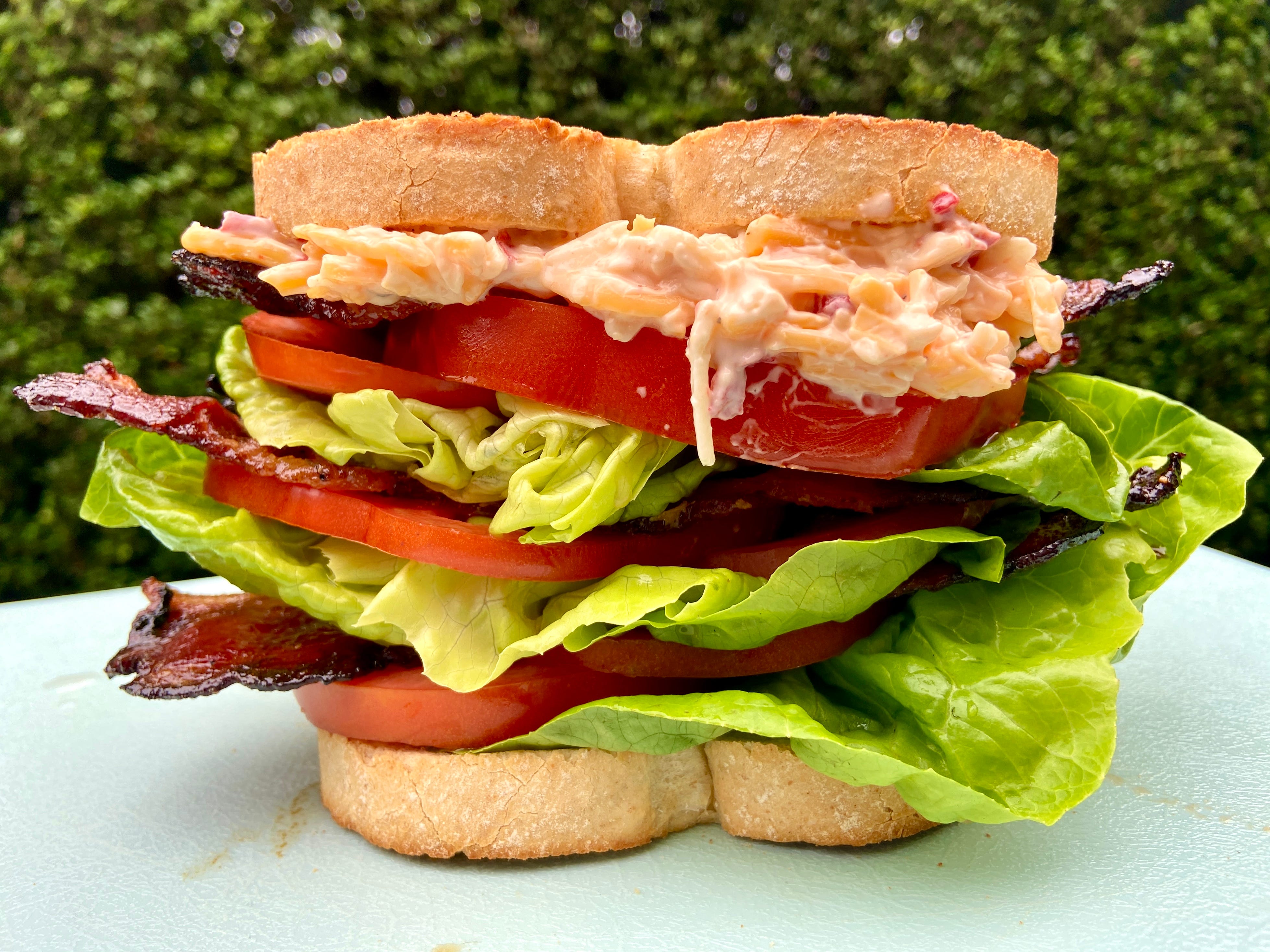 pimento cheese BLTs - by Caroline Chambers