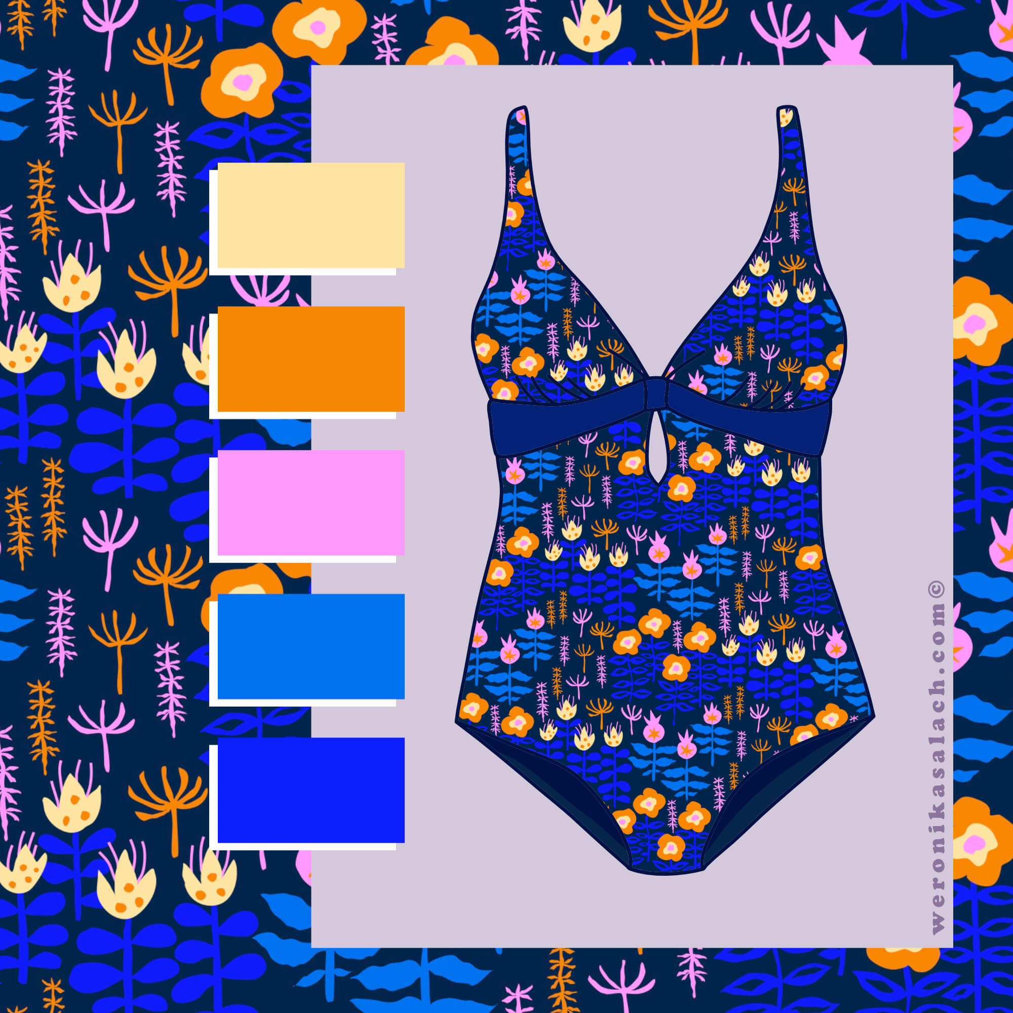 Affinity Designer hand-drawn vector mockups for surface pattern designers