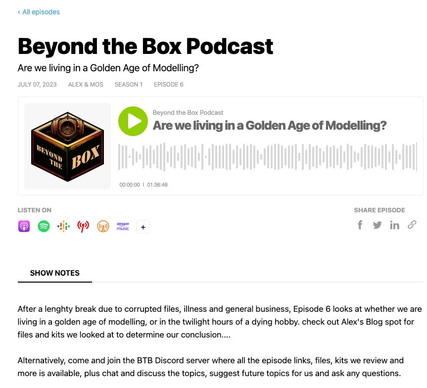 Podcast... - Mos6510 Models Substack