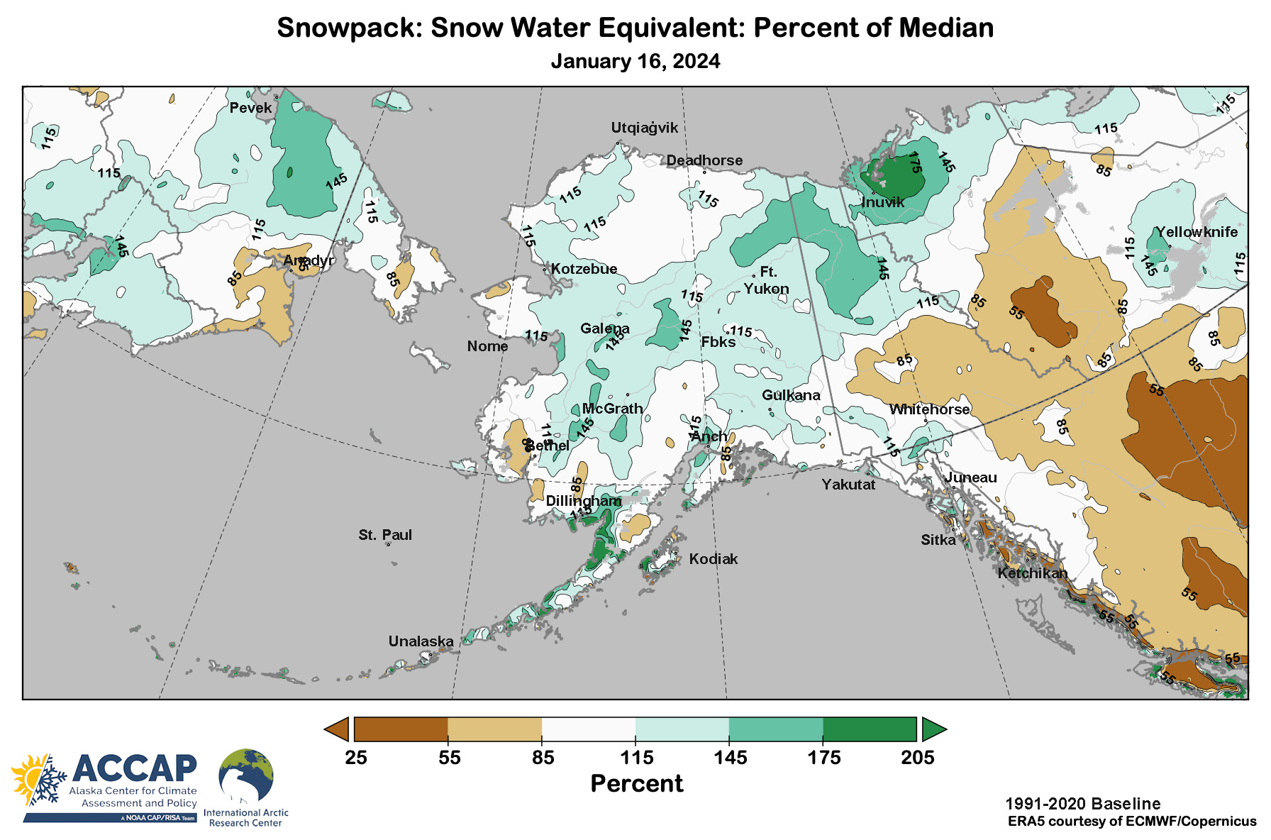 Arctic Winter Snowpack - by Rick Thoman