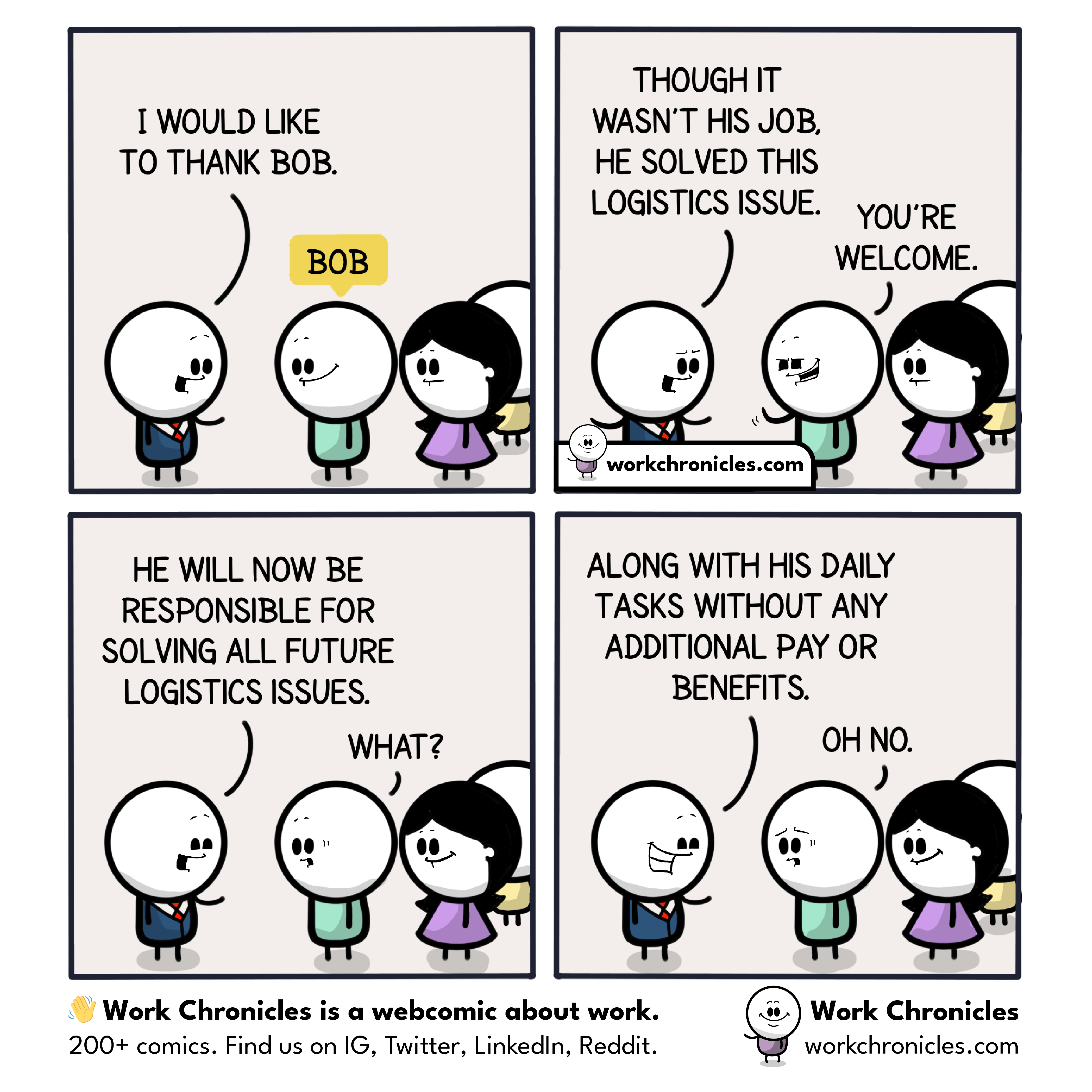 (comic) When you try to help - Work Chronicles