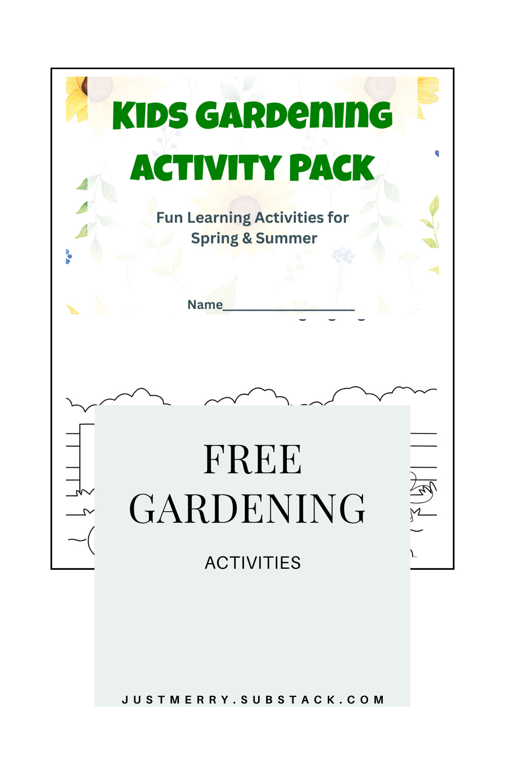 Free gardening activity for kids - by Zee M.