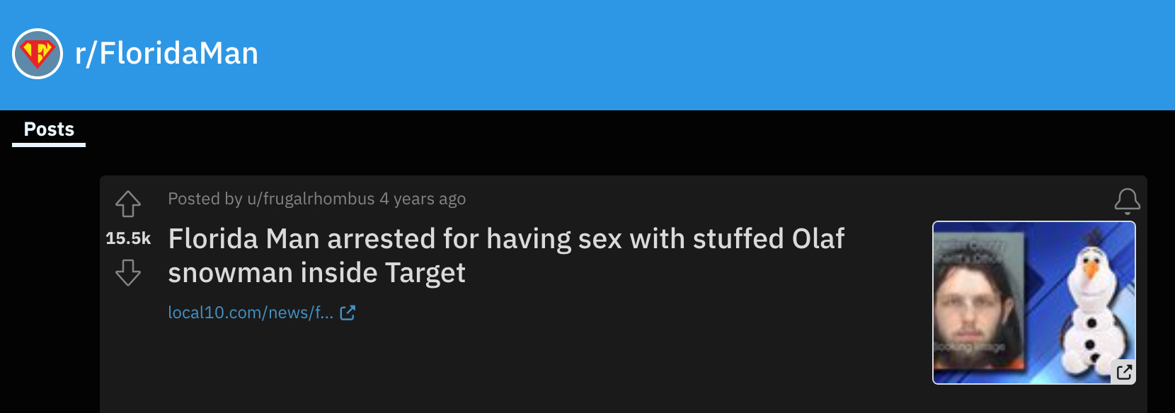 Unraveling Florida Man: The Meme, The Myth, The Legend. A Statistical ...