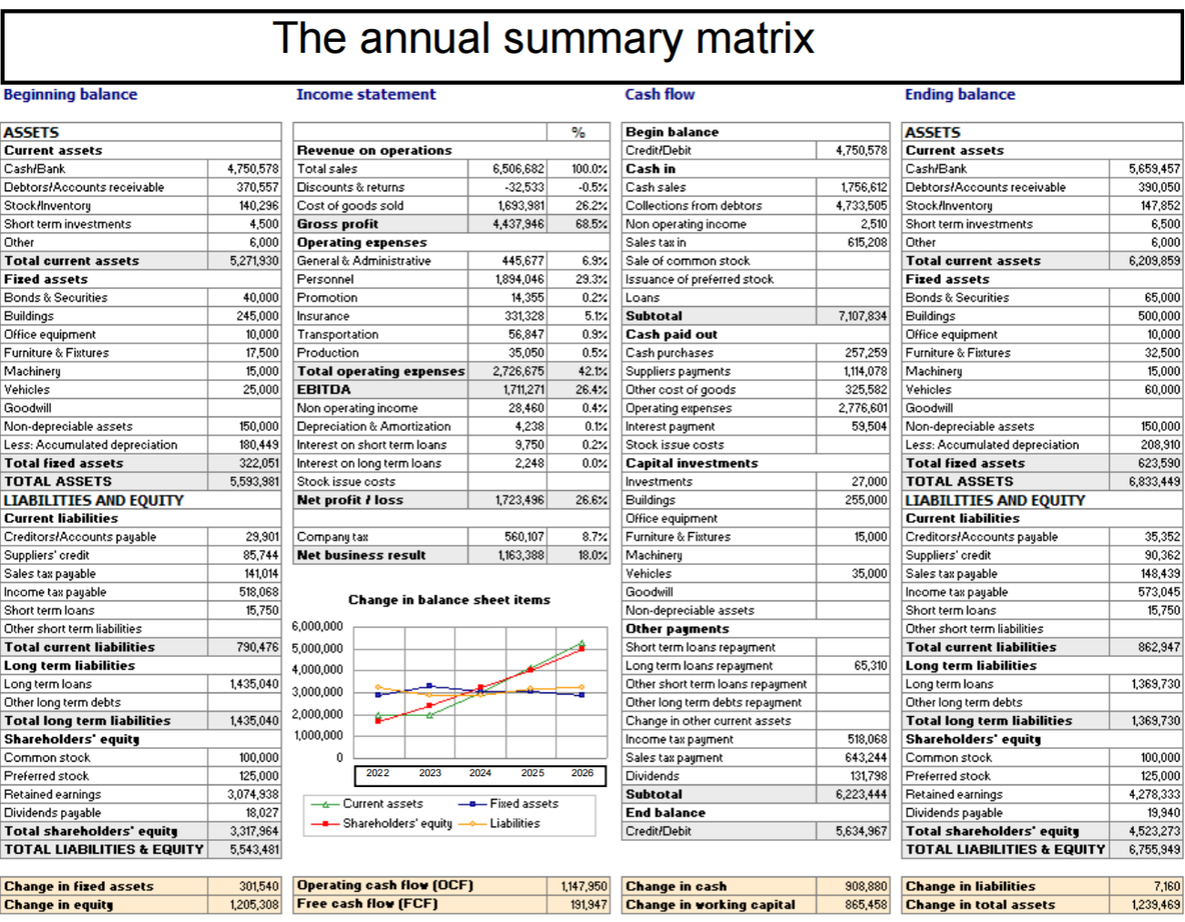 The Annual Summary Matrix - Template & Guide