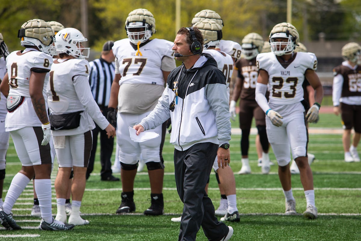 Football ramping up at Brown Field - by Paul Oren