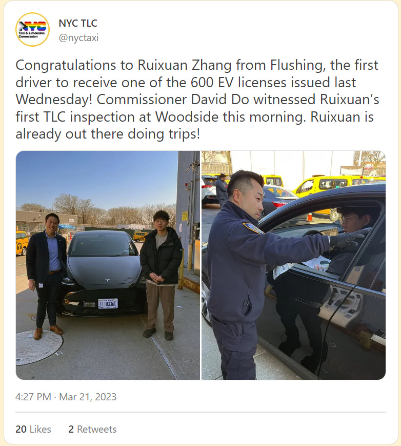 ⚡🤔 Who Got The 1,000 New EV-Only TLC Plates?