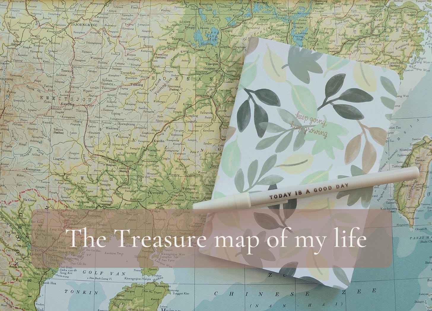 The Treasure map of my life - by Hilda Scheenstra