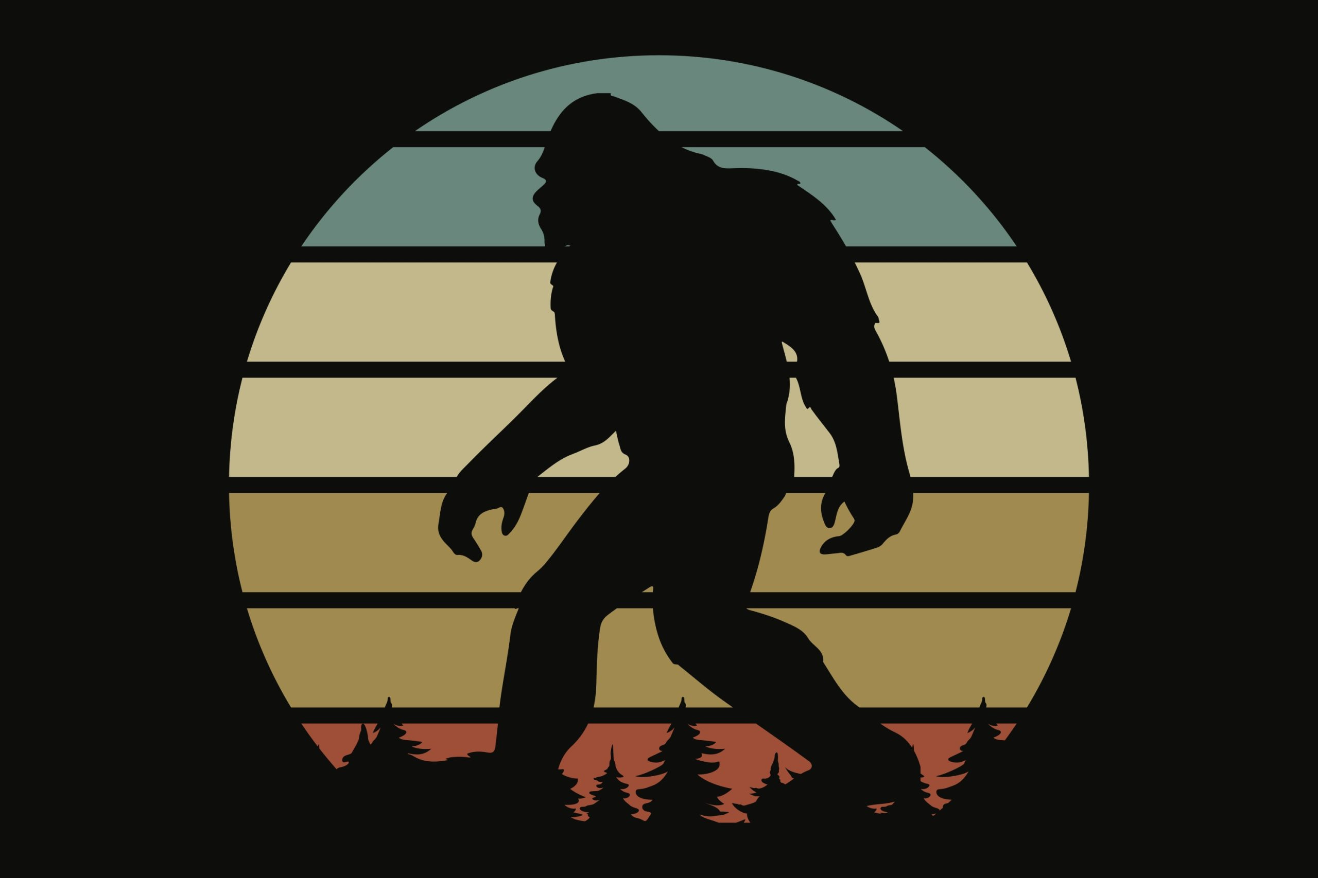 Wild photo of Bigfoot in canyon on Navajo Nation
