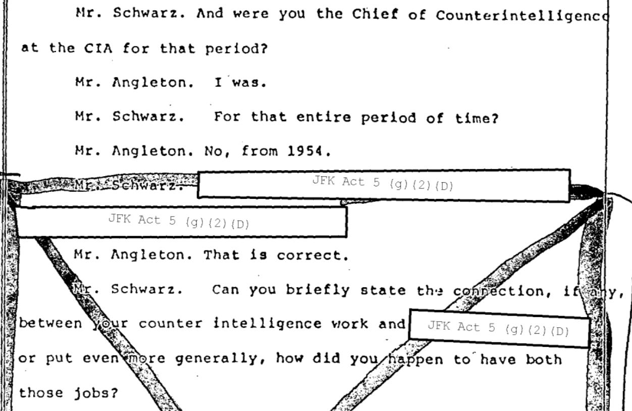 Angleton’s [Redacted] Tale of Israeli Nukes