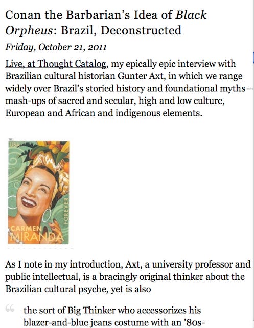 Re-imagining the Way We Image "Brazil" | Mark Dery Inteviews Gunter Axt