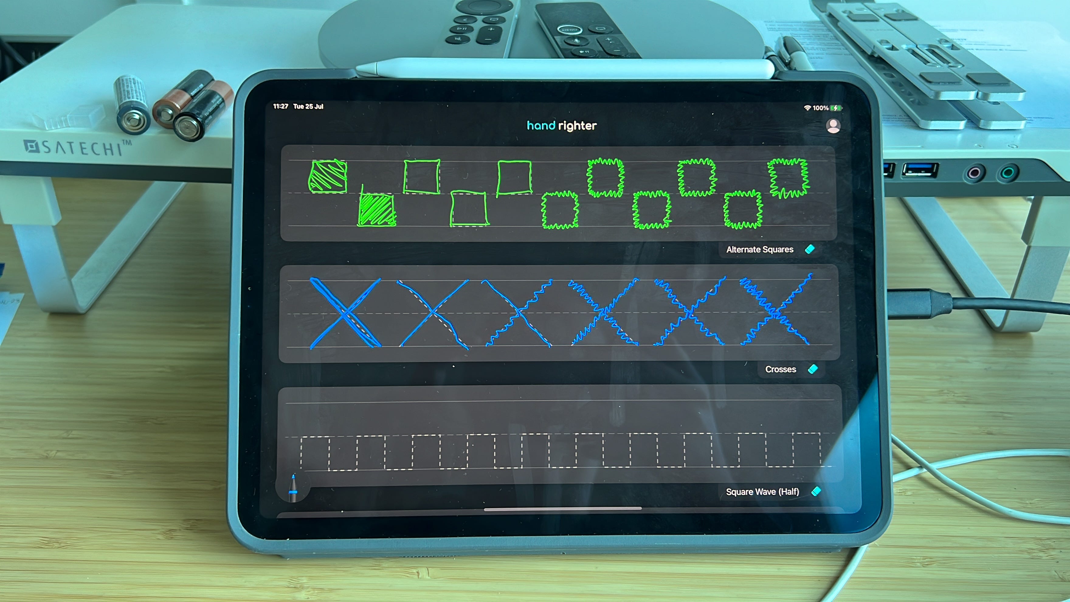 Hand Righter, our handwriting therapy app for Apple iPad