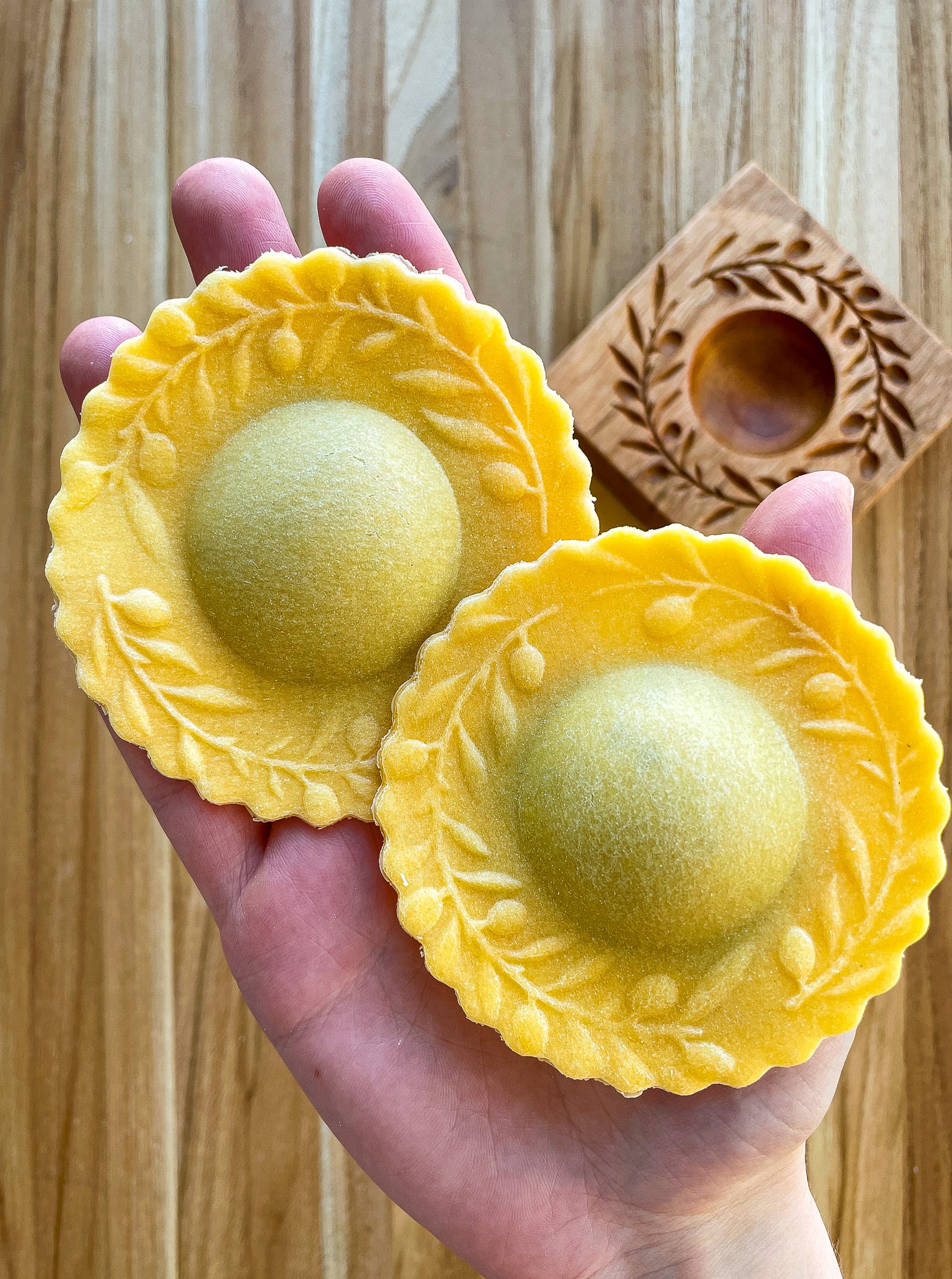 olive branch ravioli - by Meryl Feinstein