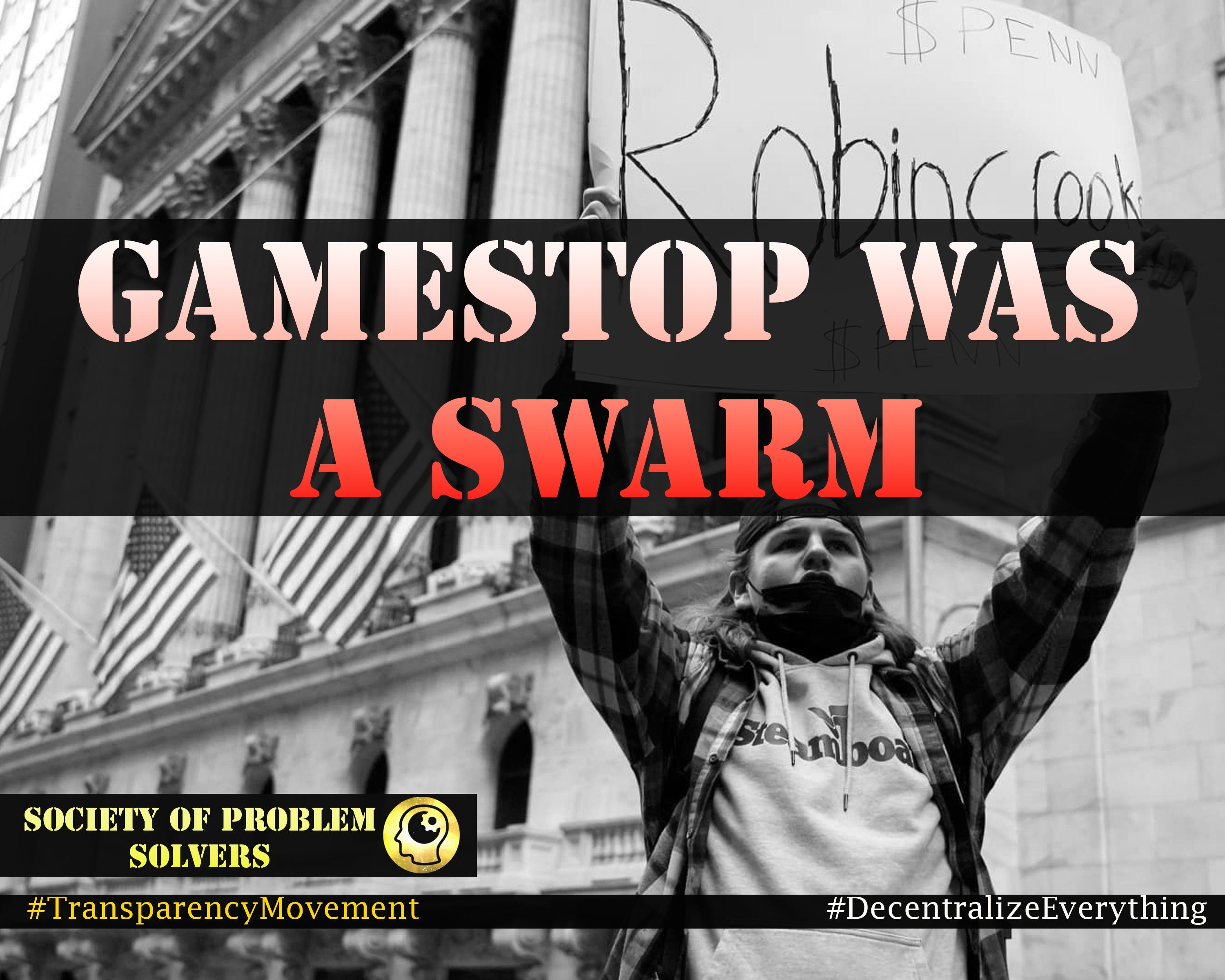 A Human Swarm In Action: GAMESTOP