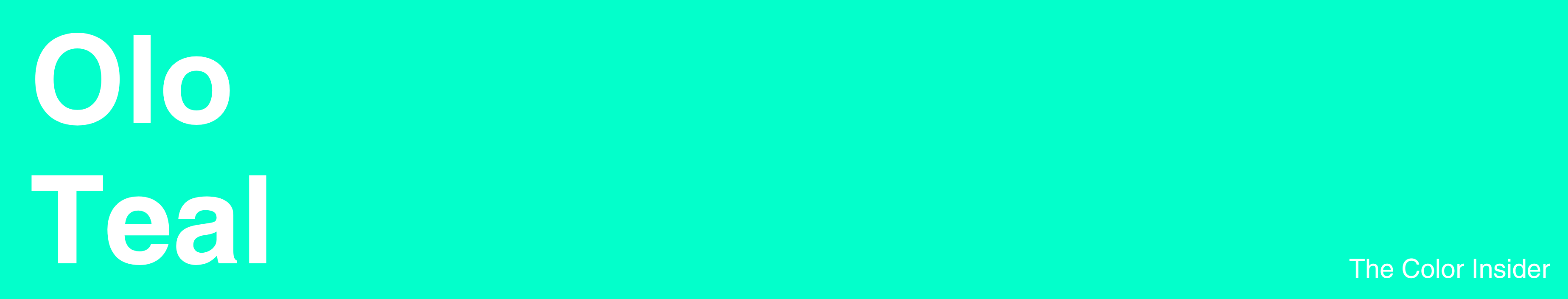 Olo Blue-Green Color New Scientific Discovery