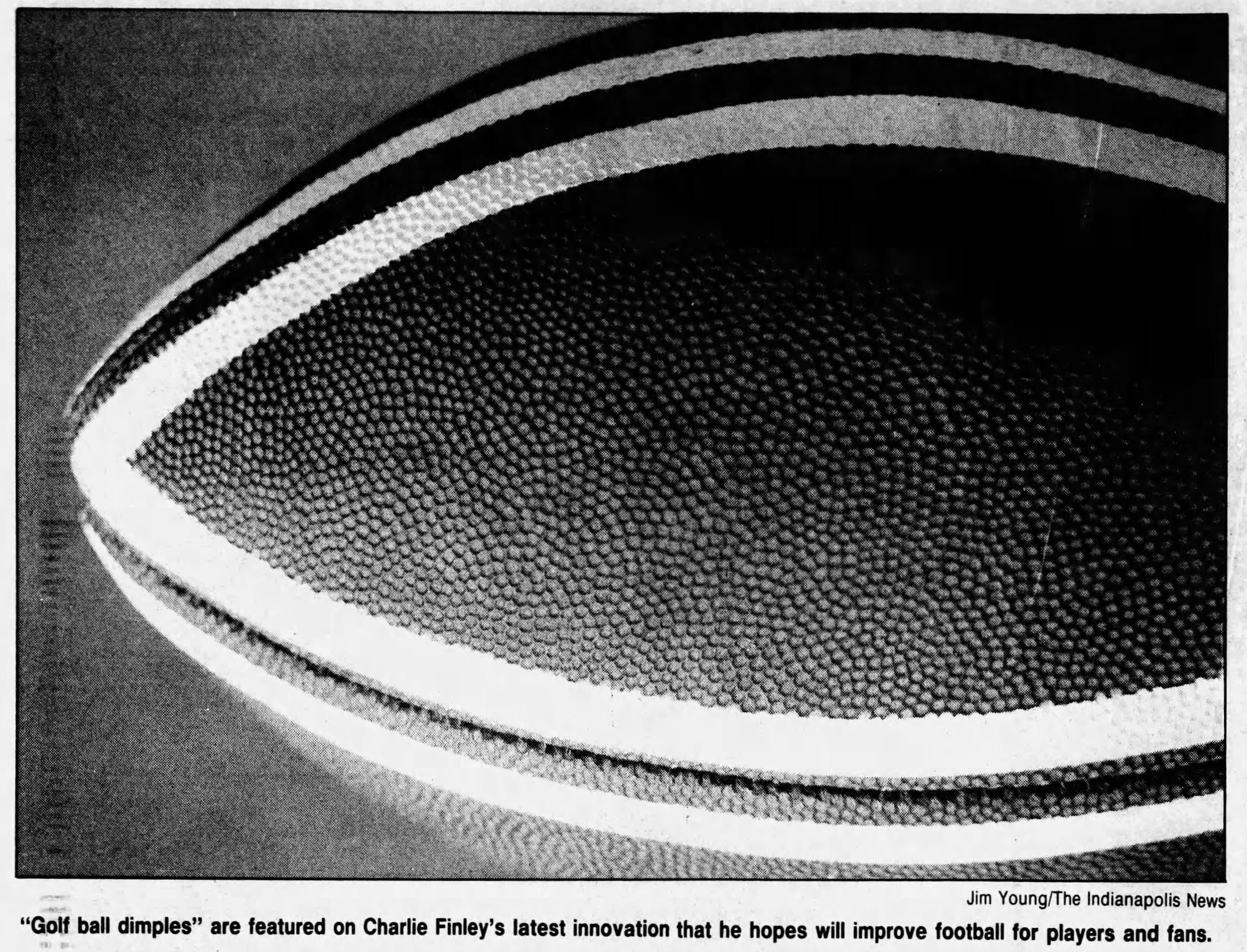 Charlie Finley and his Visually and Grip Enhanced Footballs