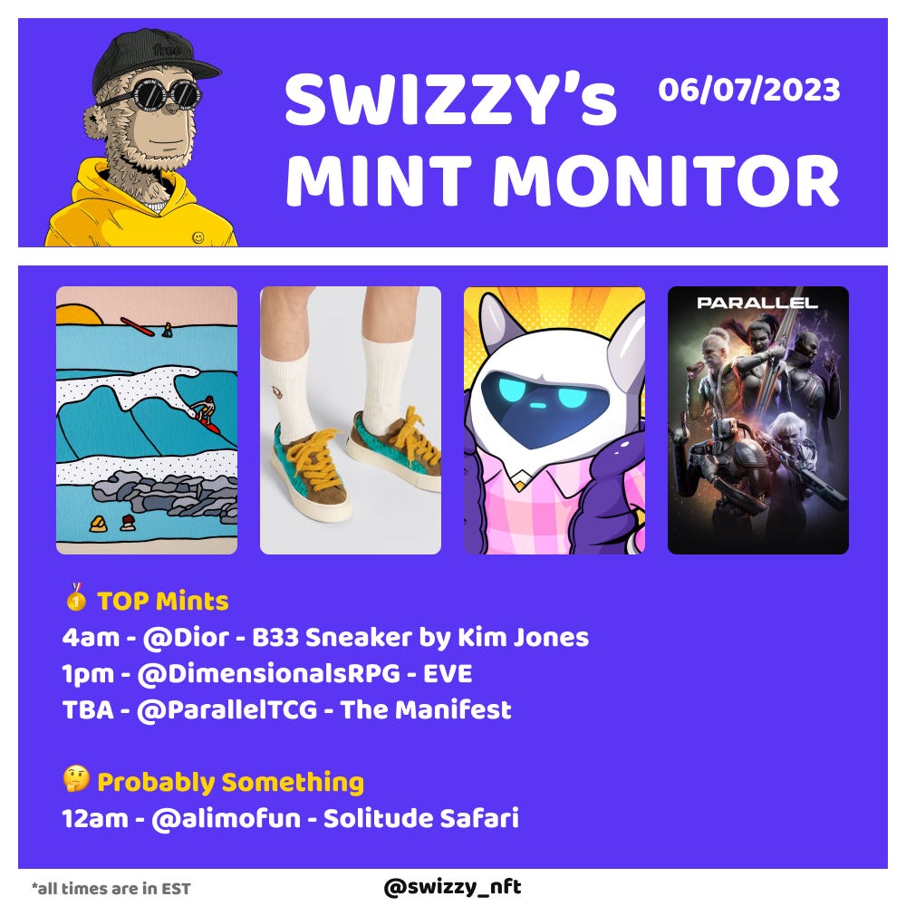 Your Daily MINT MONITOR!🌱 - Swizzy’s Mint Alpha 🌿