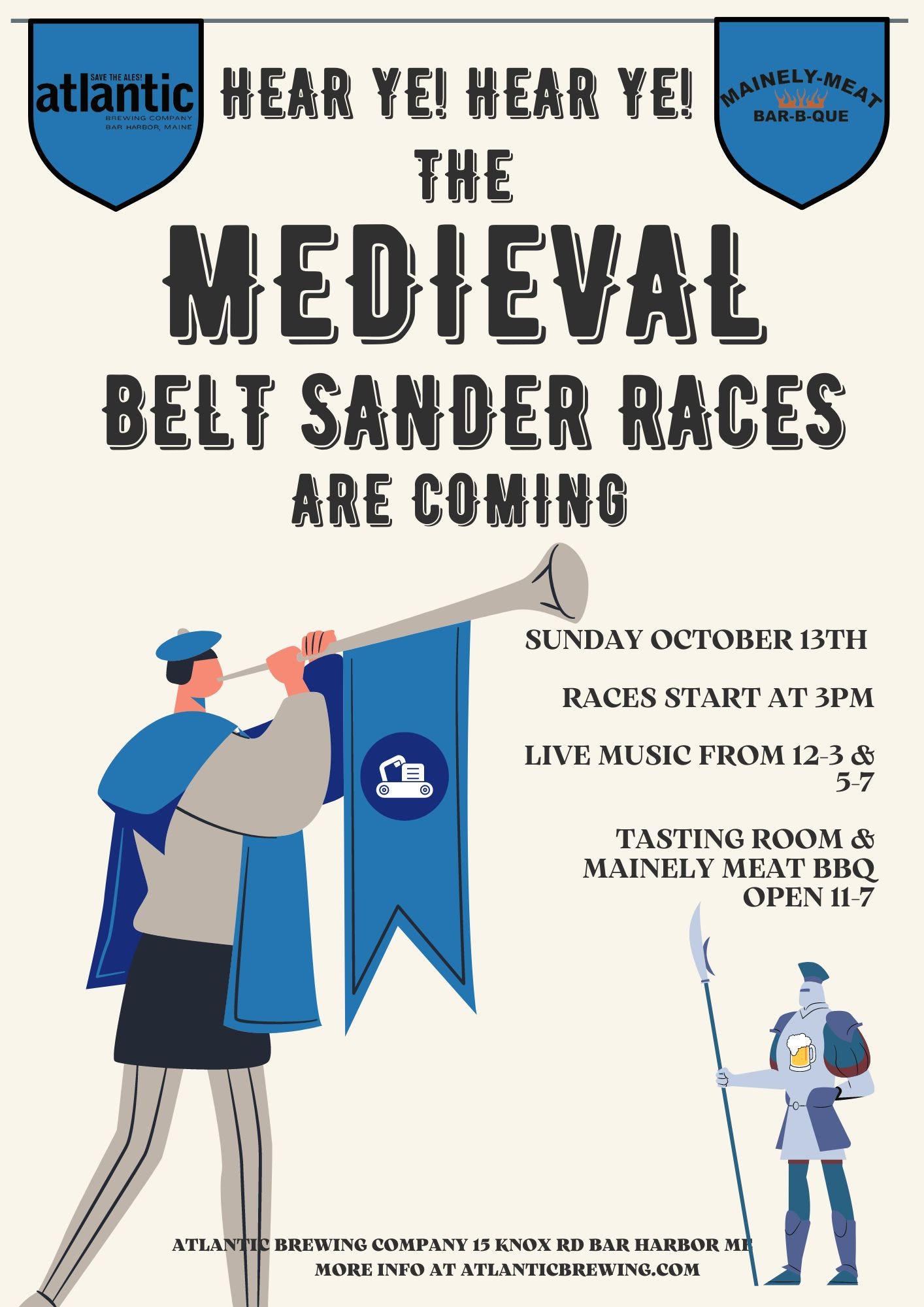 Here ye! Here ye! Belt Sander Races Are Coming!
