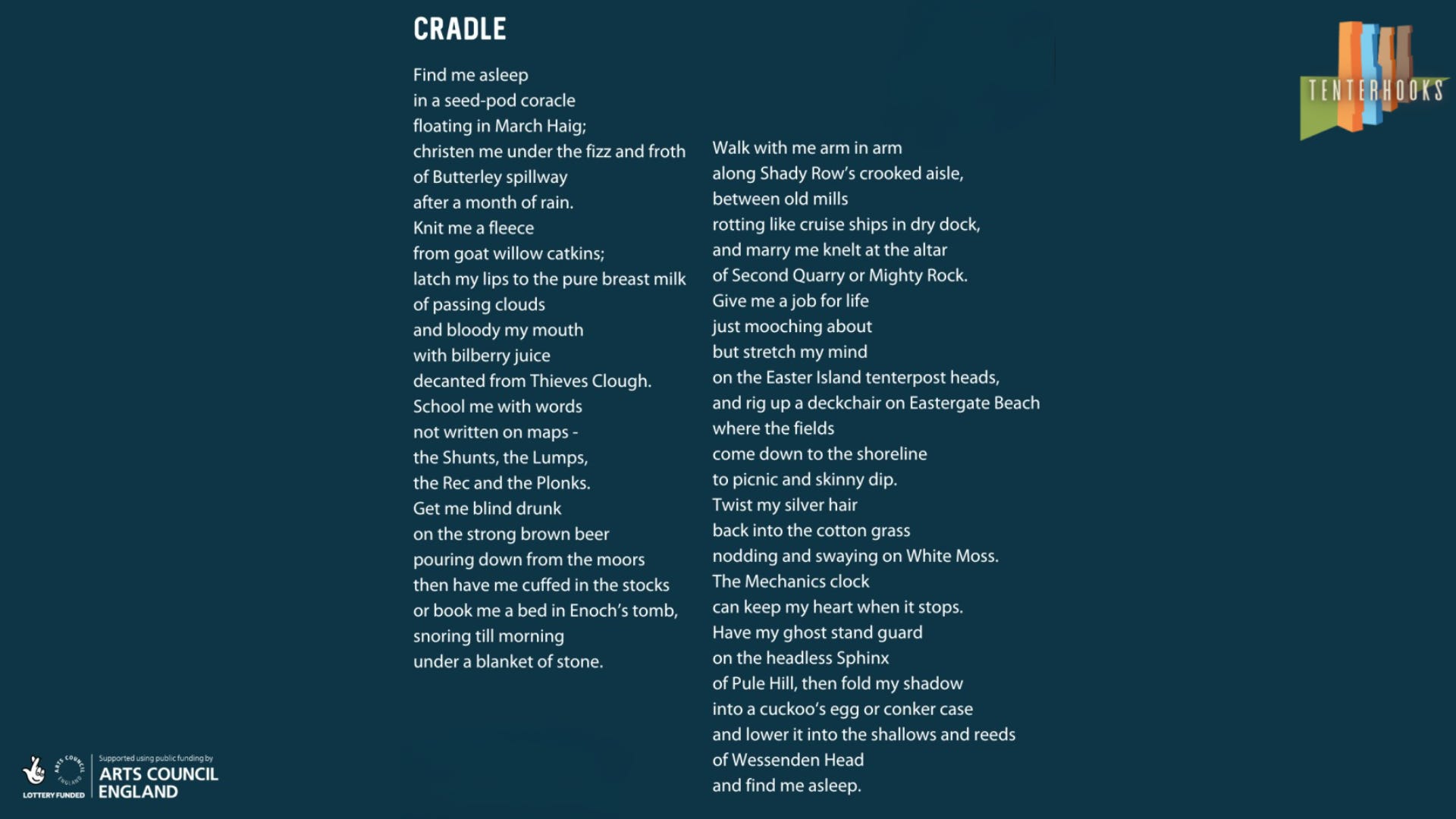 Responding to two Simon Armitage 'Tenterhooks' poems