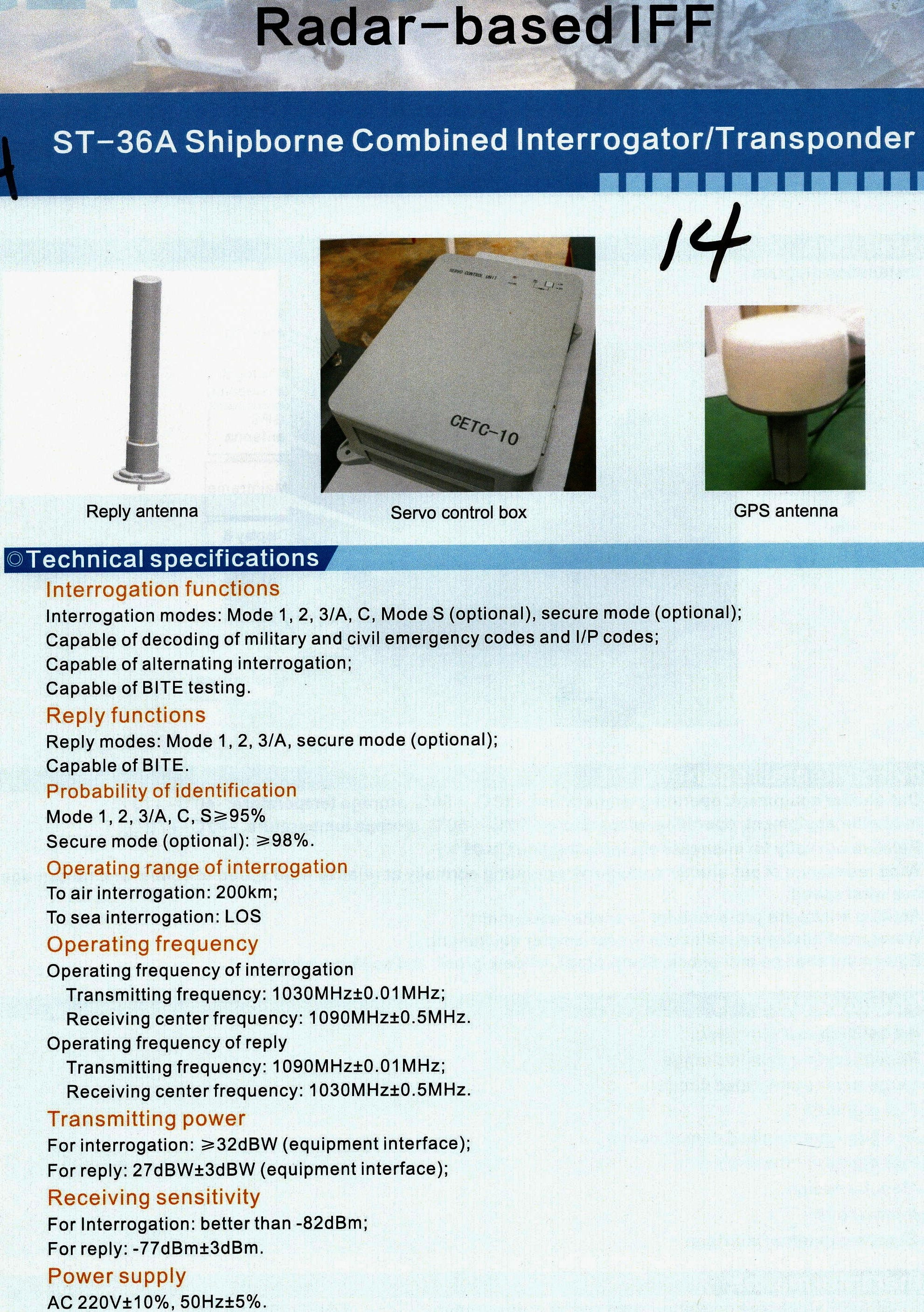 China’s Friend or Foe (IFF) Technology - by Wendell Minnick