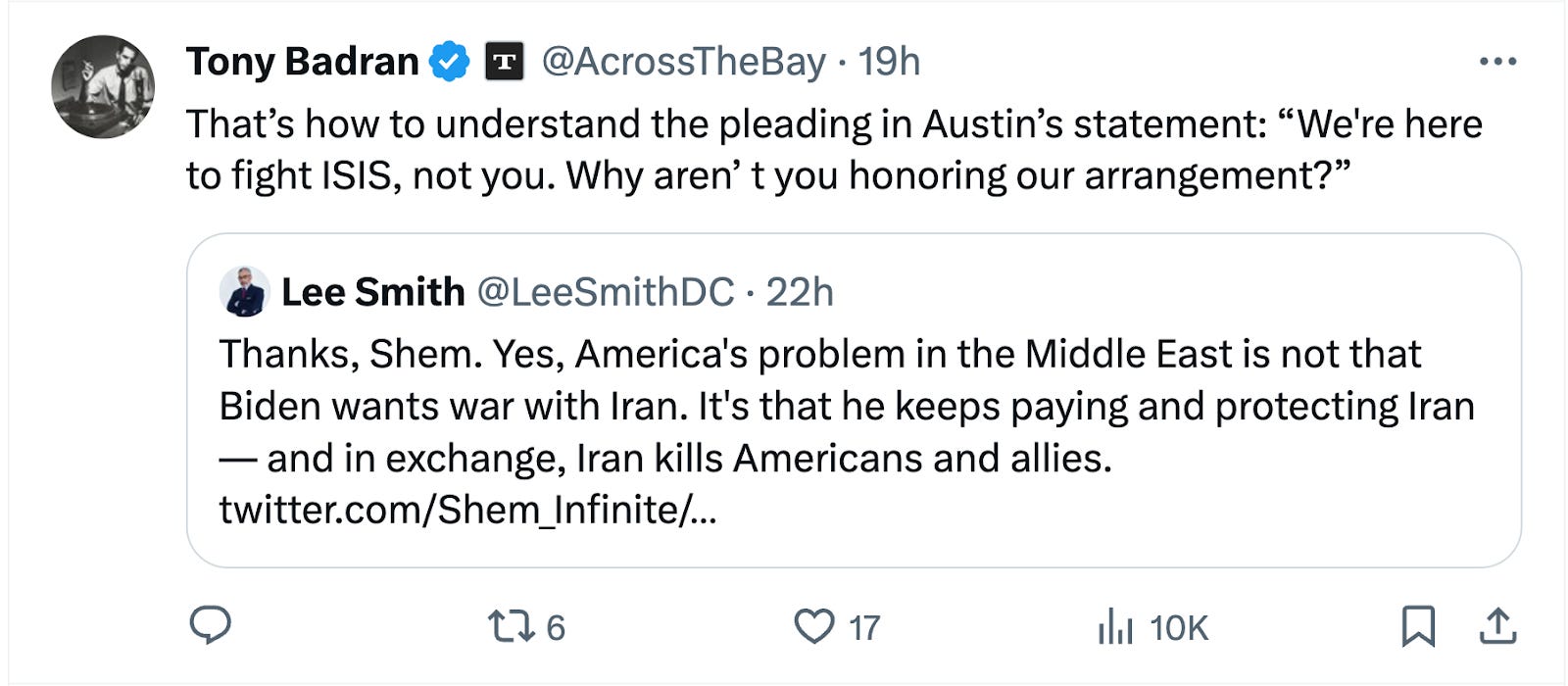 January 30: We’re All Trying to Find the Mullahs Who Did This