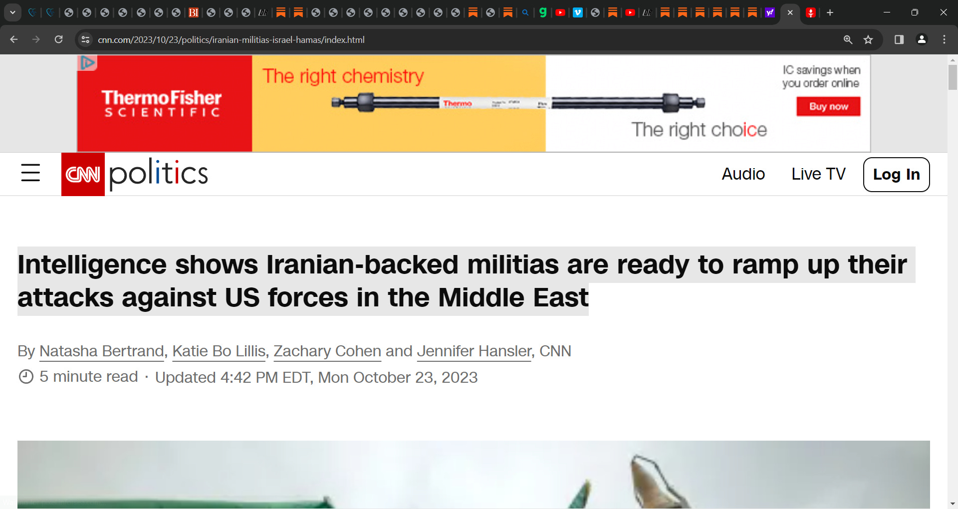 CNN: IRAN READY TO RAMP UP USA ATTACKS; Intelligence shows Iranian-backed militias are ready to ...