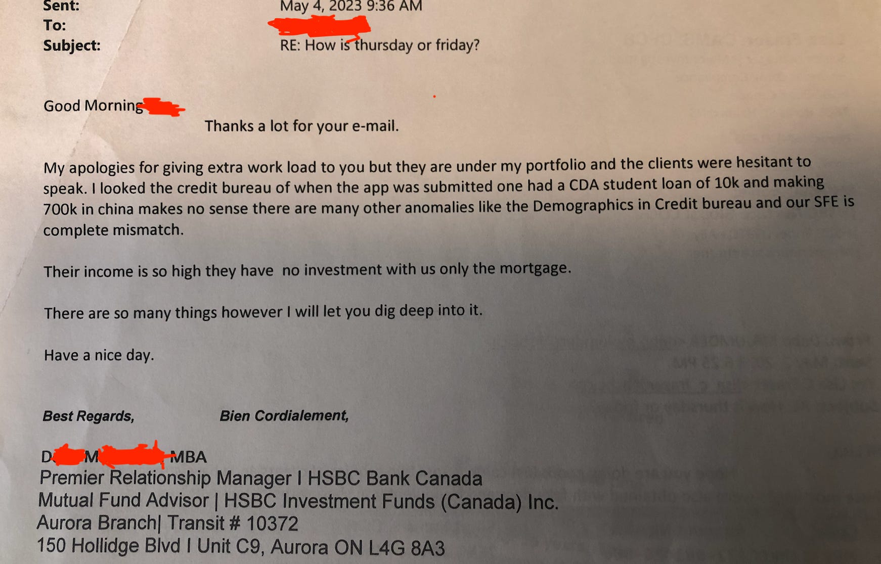 Bankers verified Fake Chinese Income mortgages for banned money ...