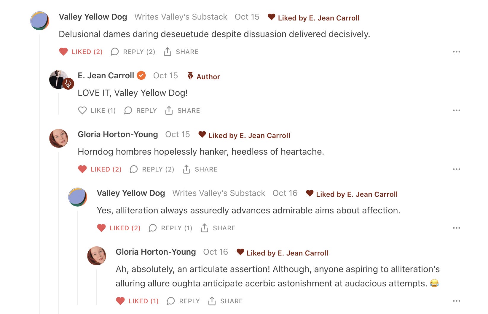 Winner!! - by E. Jean Carroll - Ask E. Jean