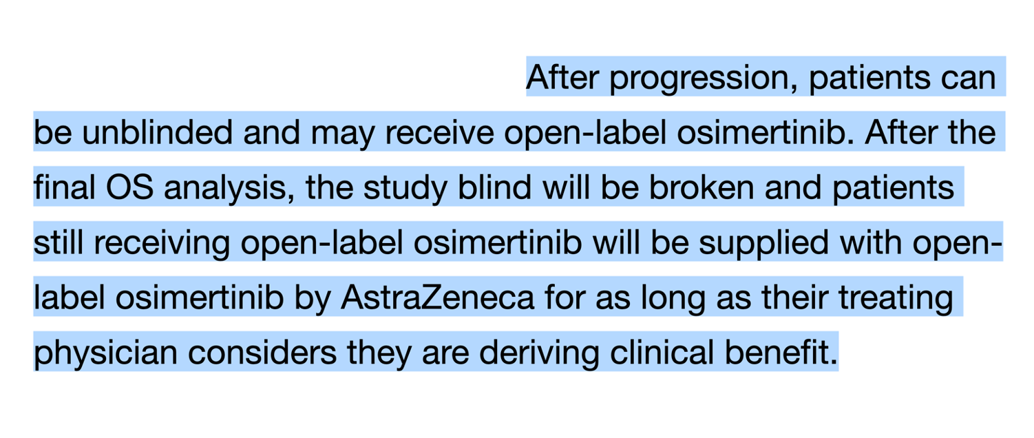 What to expect from the LAURA trial presentation at ASCO-2024? (a PFS ...
