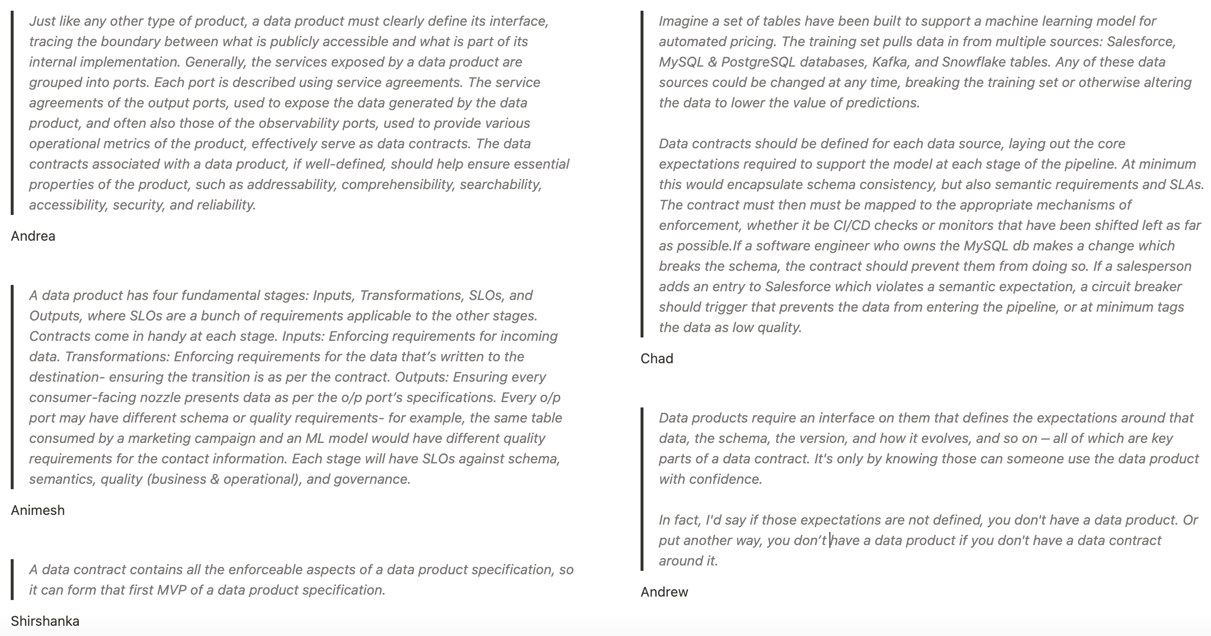 Practical Data Contracts: First-Hand Insights from 9 Data Experts
