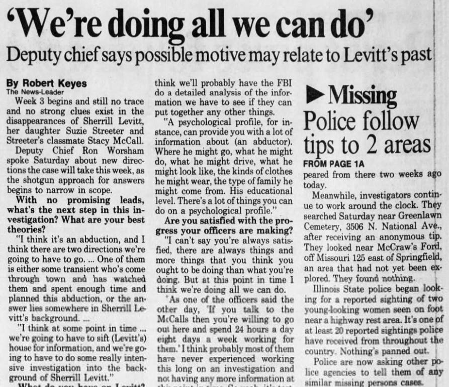 Missouri Mystery: The Chilling Disappearance of the "Springfield Three"