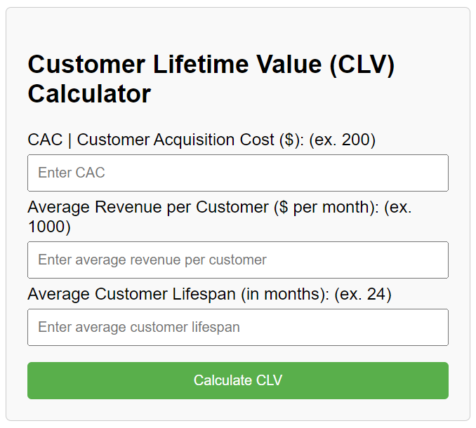 Optimize Growth: Free CLV Calculator for SaaS Businesses