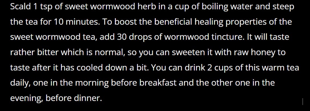 Is Artemisinin a natural version of Ivermectin that you can make at home?
