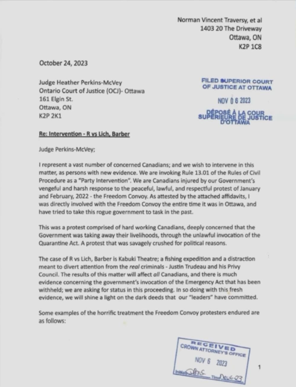 QAnon Figure Applies for Intervenor Status in Tamara Lich Criminal Trial