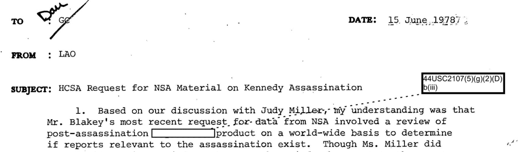 New JFK File: DIA Destroyed All of Its Assassination Records