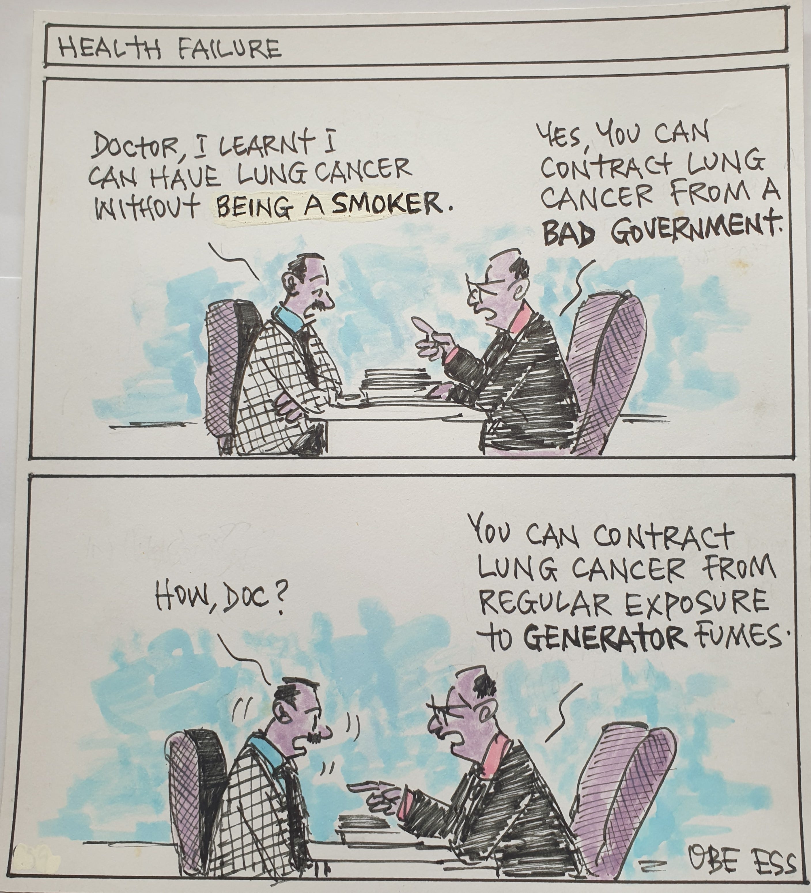 Health Failure - by Obe Ess - Obe’s Newsletter